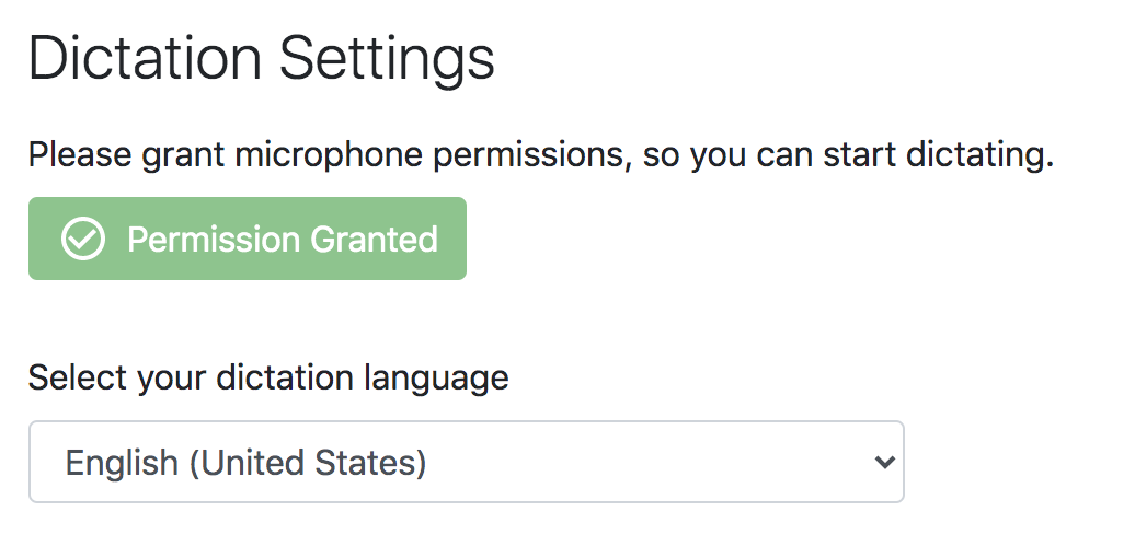 Voice In - Getting Started